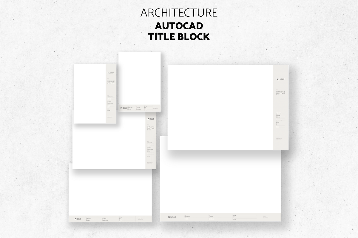 Architect Title Block Template, a Presentation Template by yesitisprintable