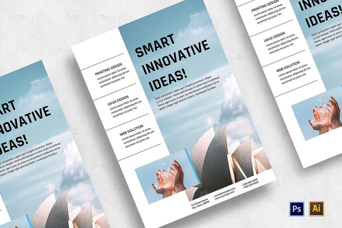 Minimalist Business Flyer-v04, a Flyer Template by SmmrDesign