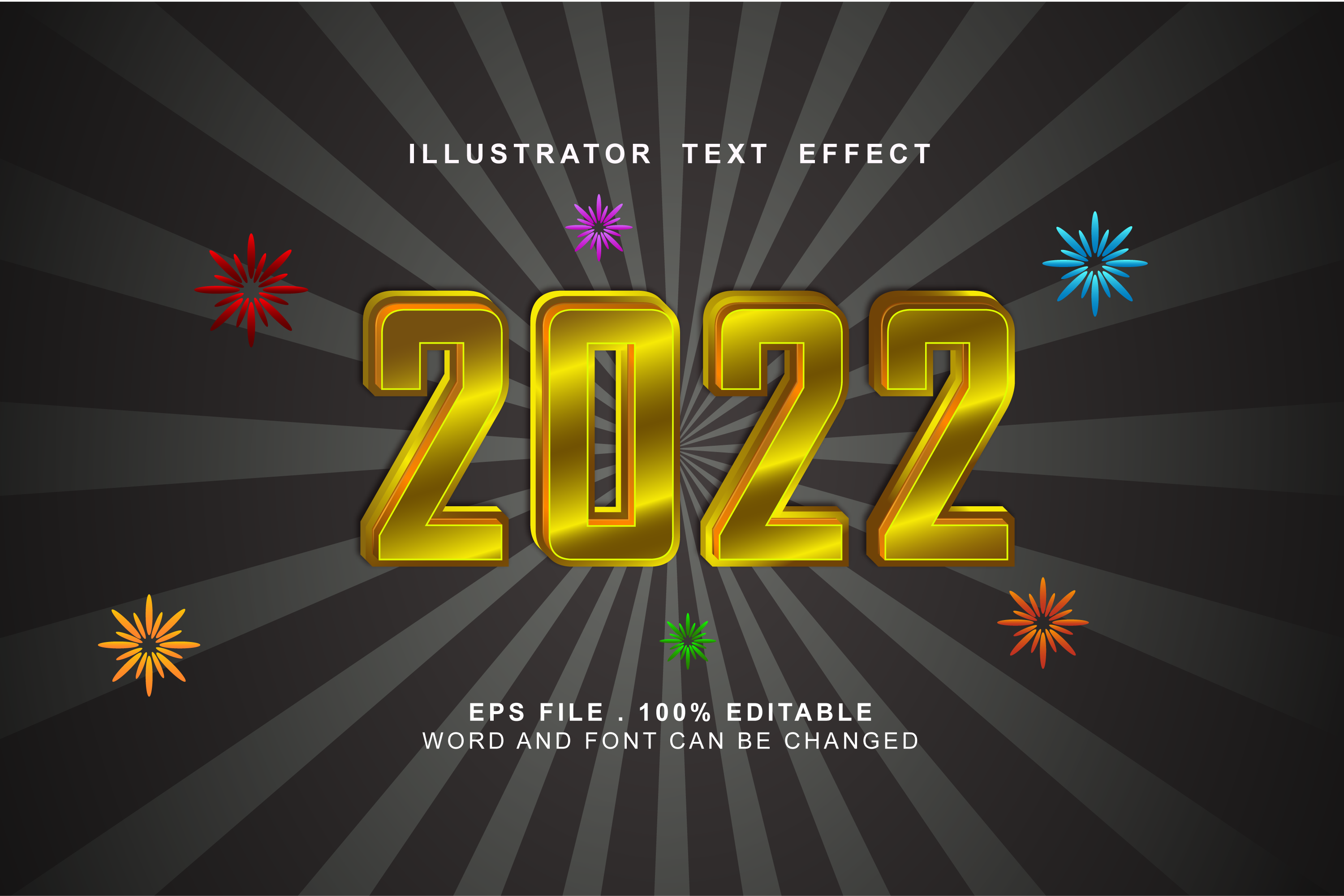 2022 text effect editable, a Plug-in Add-On by rio_tj