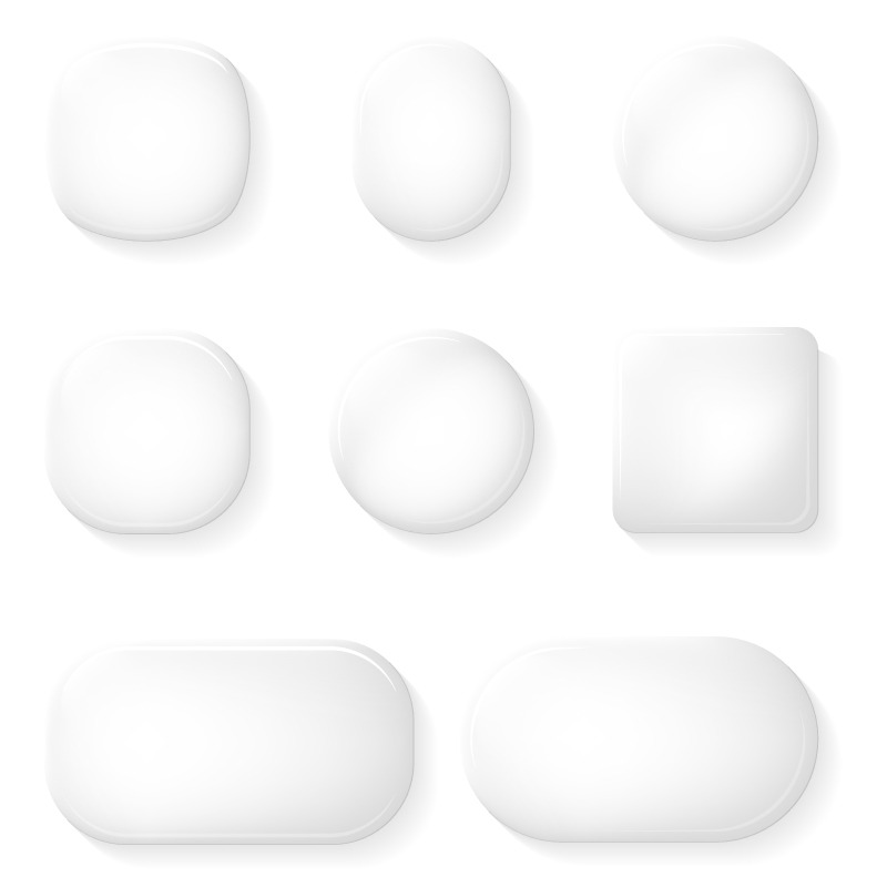 UI Buttons Glass | Icons ~ Creative Market