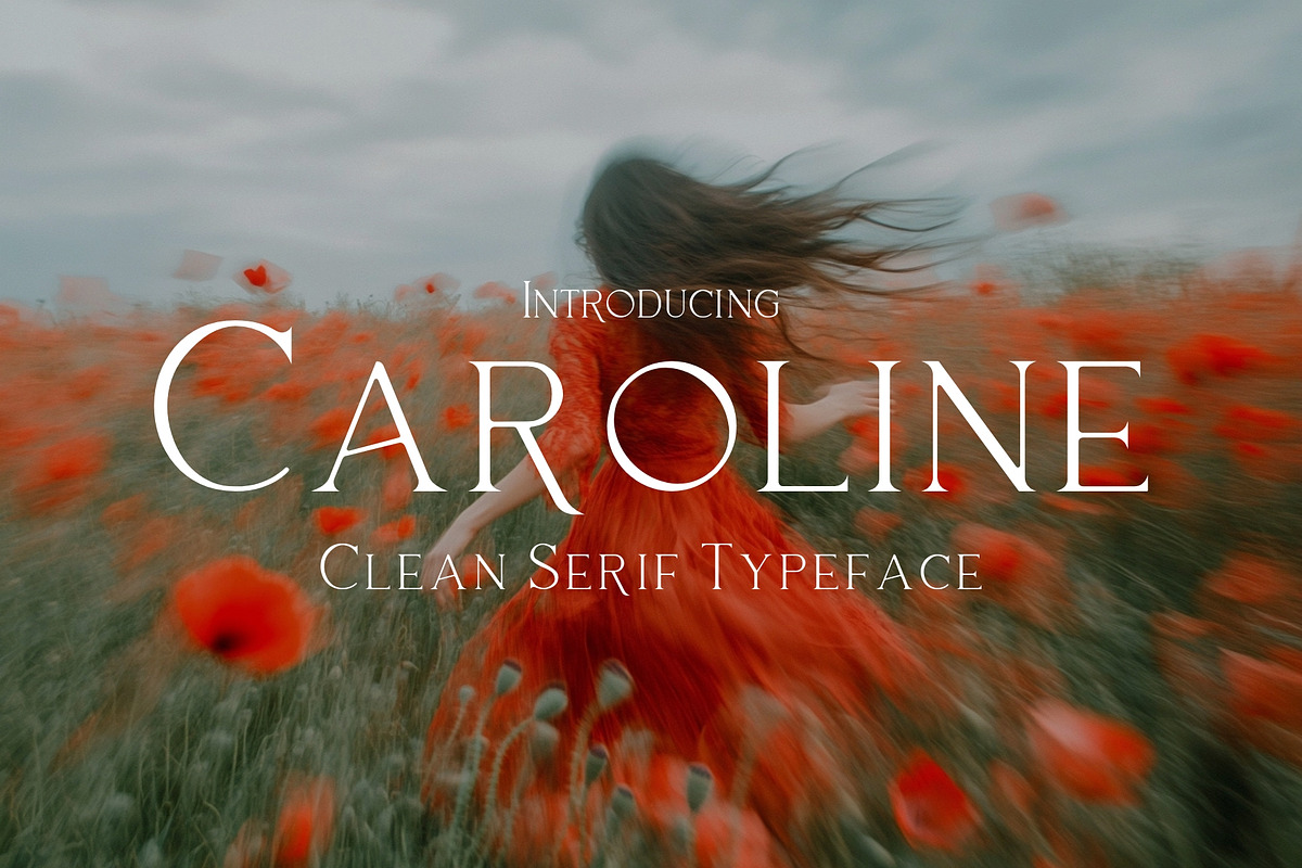 Caroline - Minimal Modern Typeface, a Serif Font by HipFonts