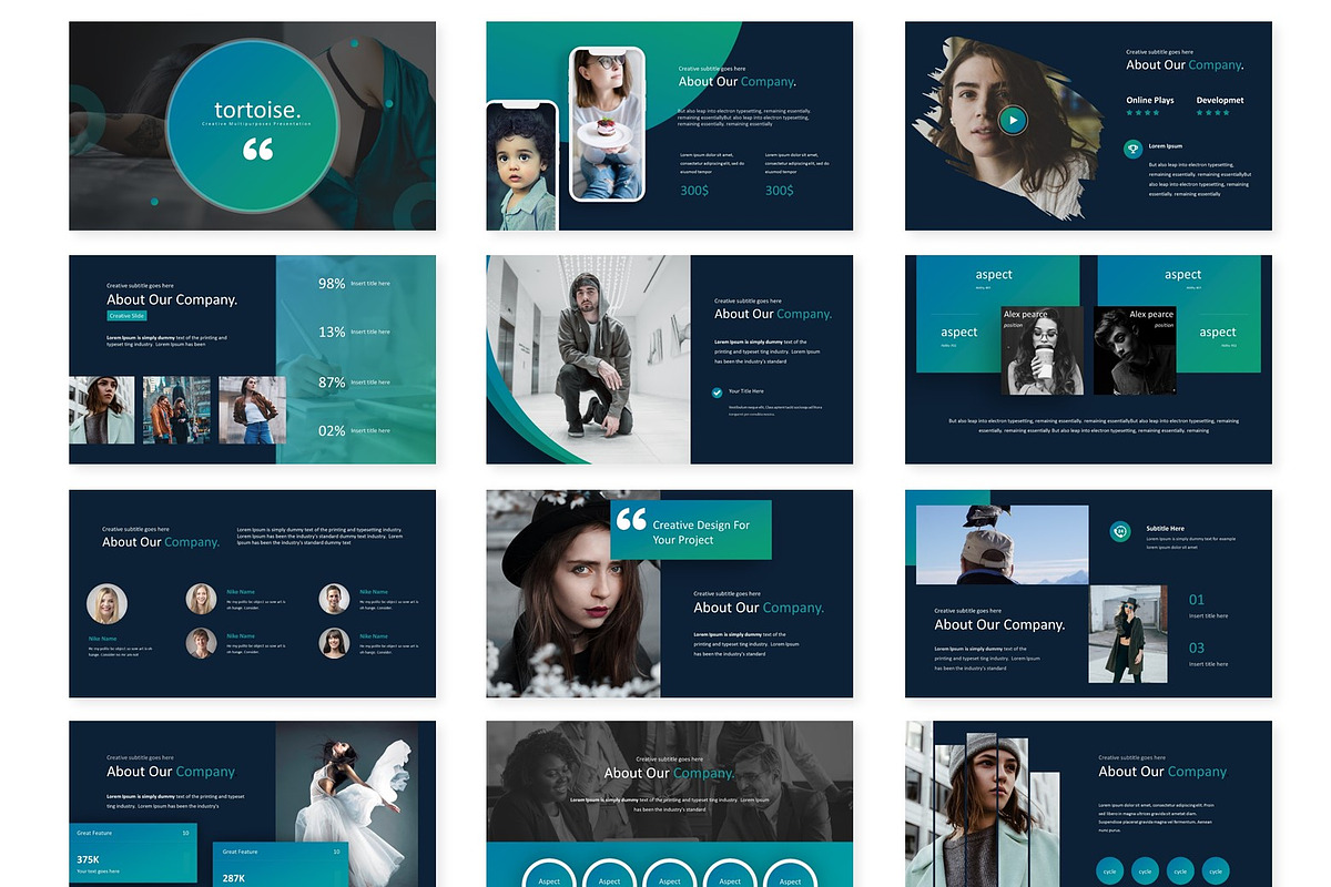 Tortoise - Powerpoint Template, a Presentation Template by AQR Studio
