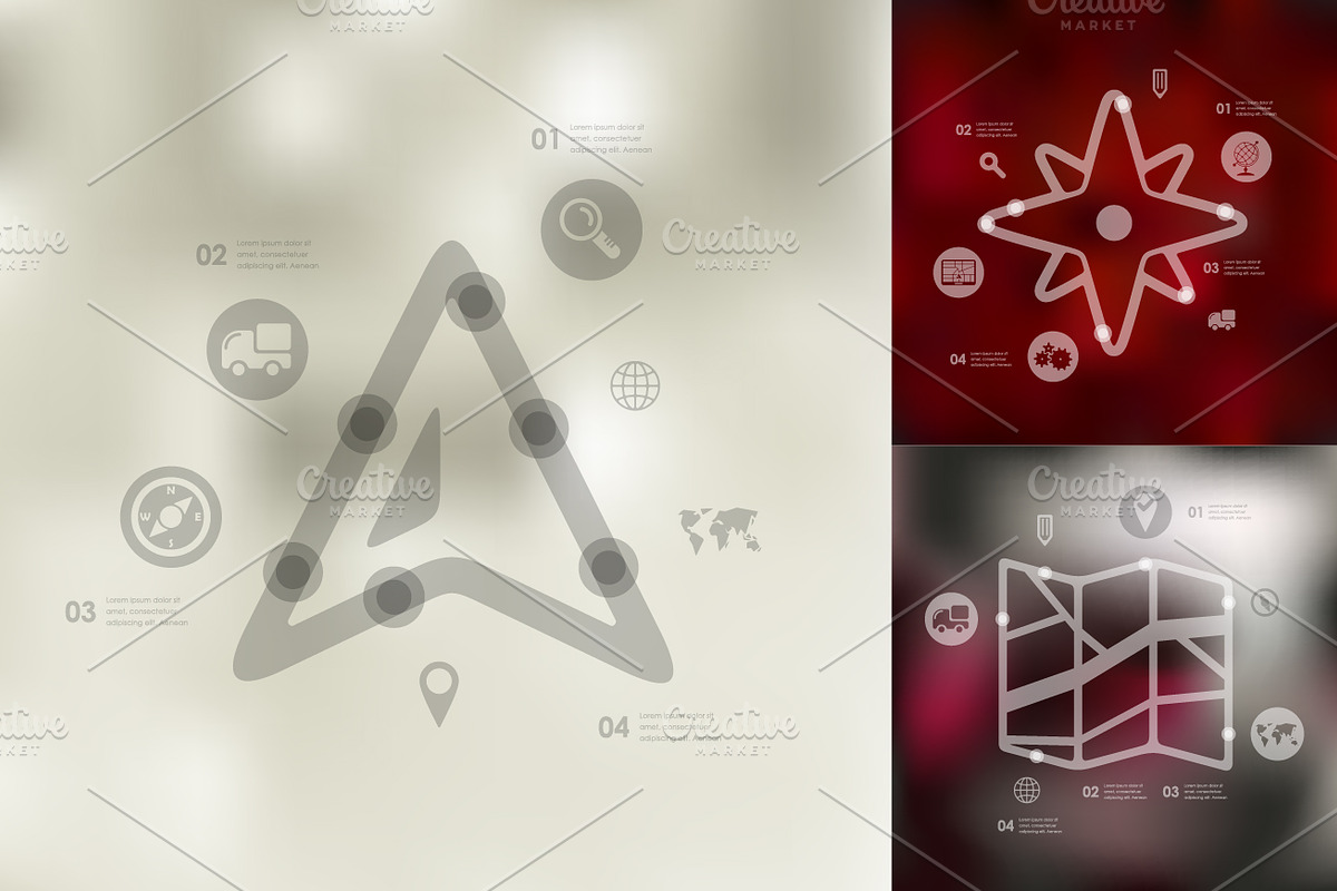 9 navigation timeline infographics, a Presentation Template by Palau