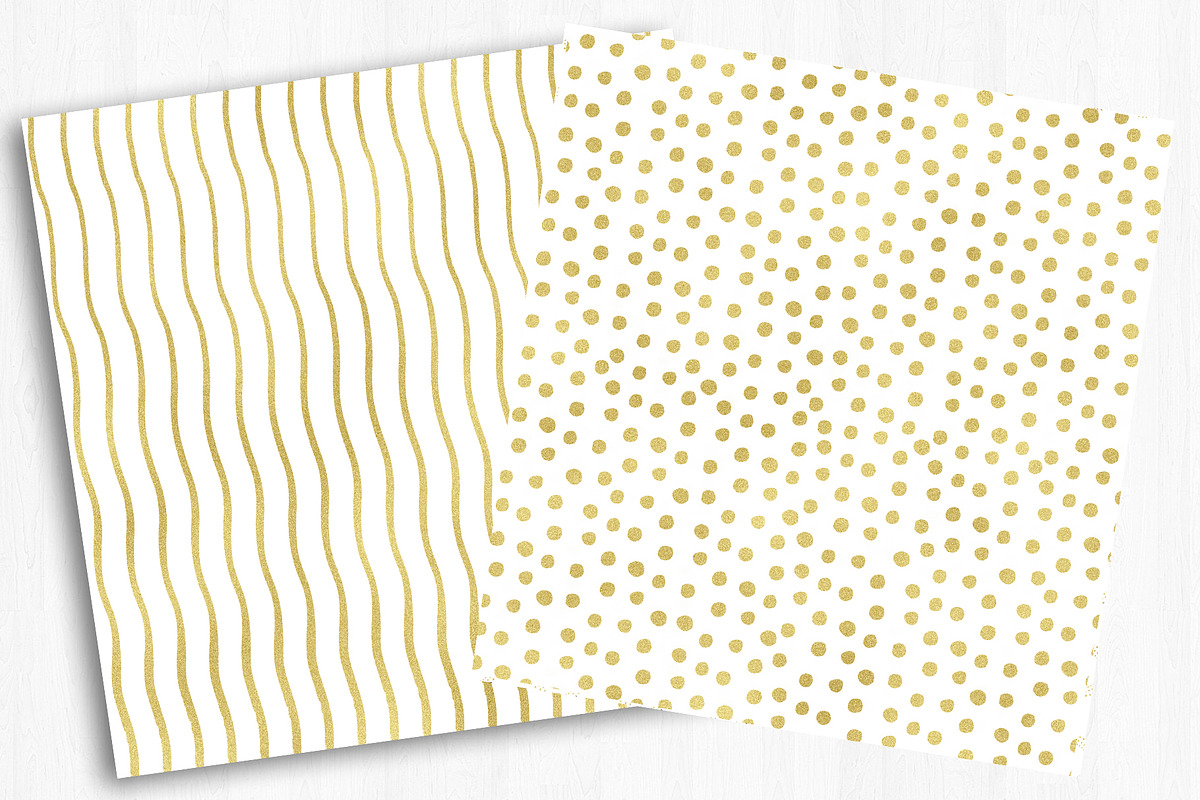 Gold Digital Paper, Gold Background, a Pattern Graphic by BonaDesigns
