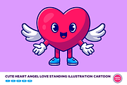 Cute Heart Angel Love Standing, a Person Illustration by Catalyst Labs