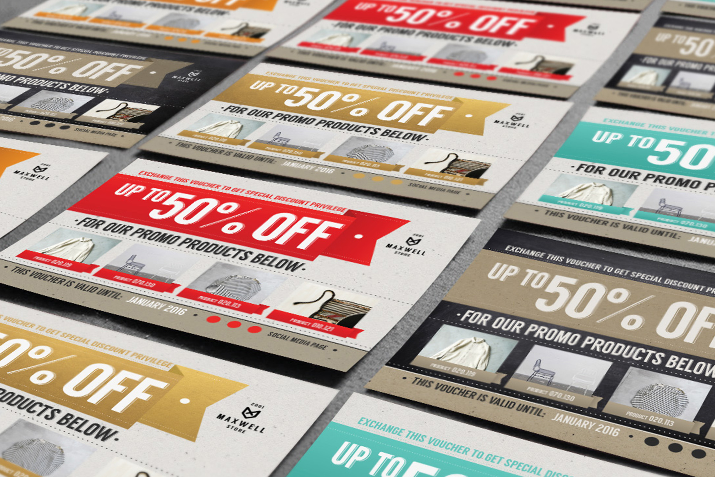Multipurpose Business Coupon Voucher, a Flyer Template by BlueRobinStudio