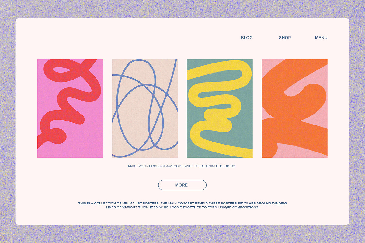 WAVY Posters Collection, a Background Graphic by NKate