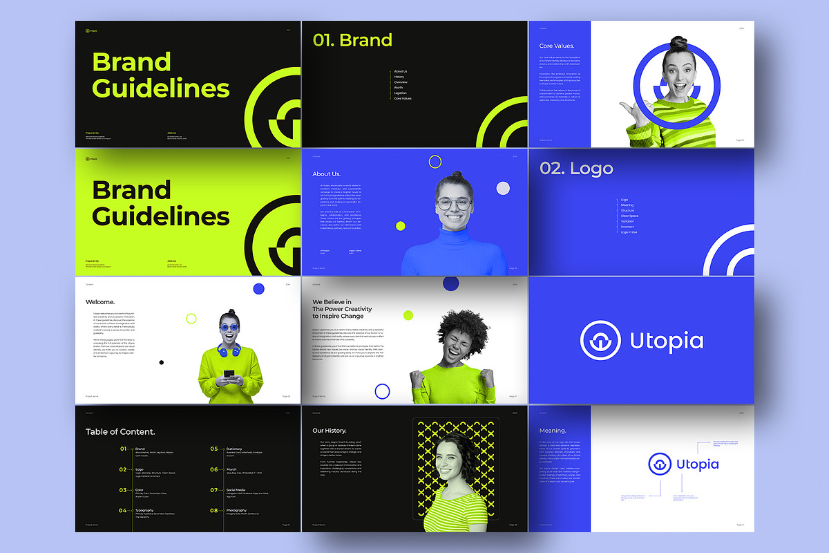 Utopia V2| Brand Guidelines Template