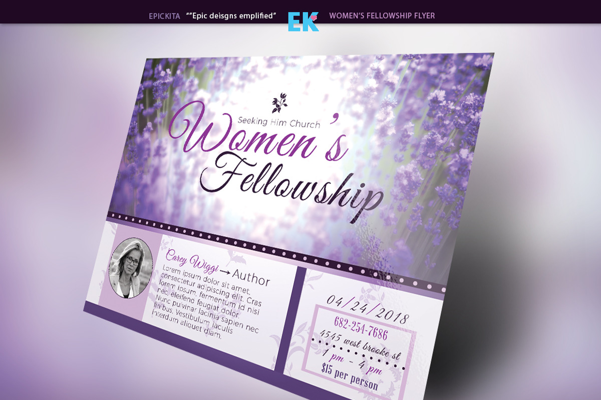 Women's Fellowship Flyer Template, a Flyer Template by Epickita