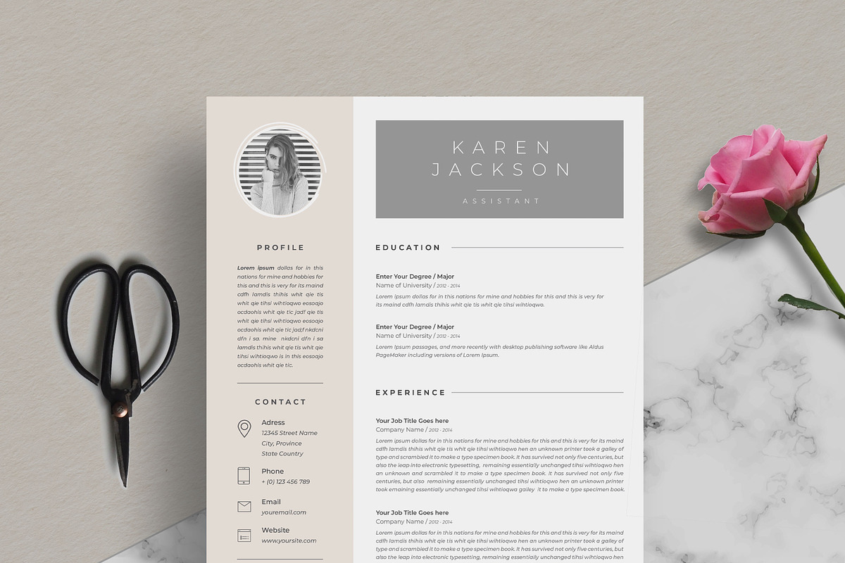 Resume Template 5 Page | CV Template, a Resume Template by UX-group