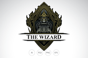 Wizard Emblem Logo Template, a Branding & Logo Template by Heavtryq Design