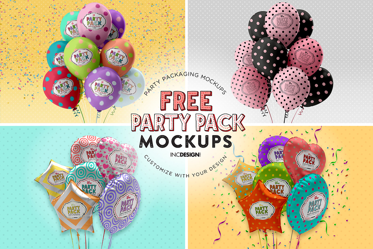 Vol.1 Party Packaging Mockups, a Cups & Container Mockup by INCDesign ...