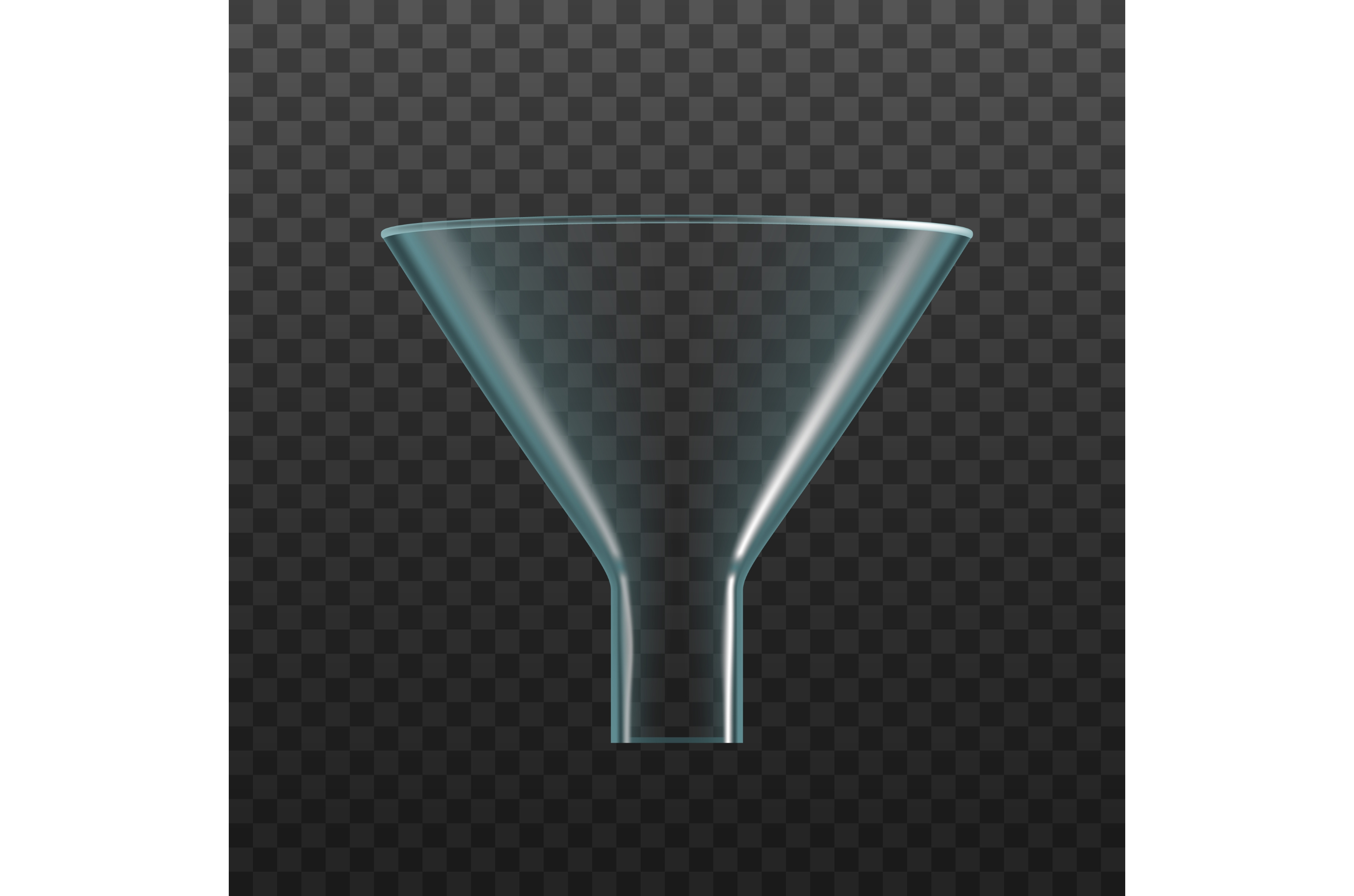 Chemistry glass funnel, an Education Illustration by Vector Tradition