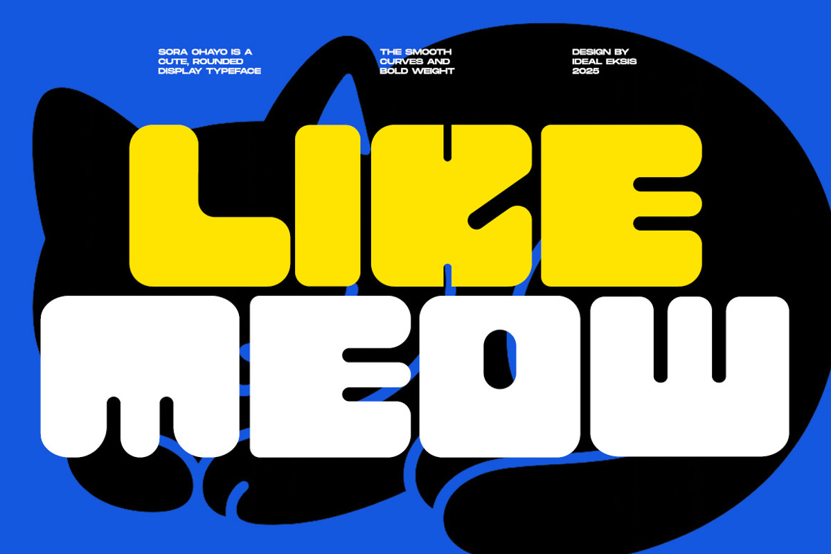 Sora Ohayo, a Sans Serif Font by Ideal Eksis