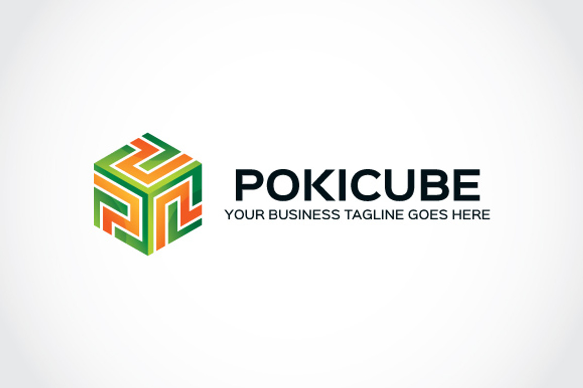 Poki Cube Logo Template, a Branding & Logo Template by The Branding Fusion