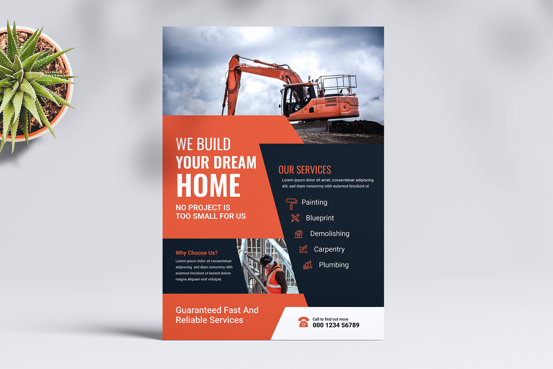 Construction Business Flyer Template