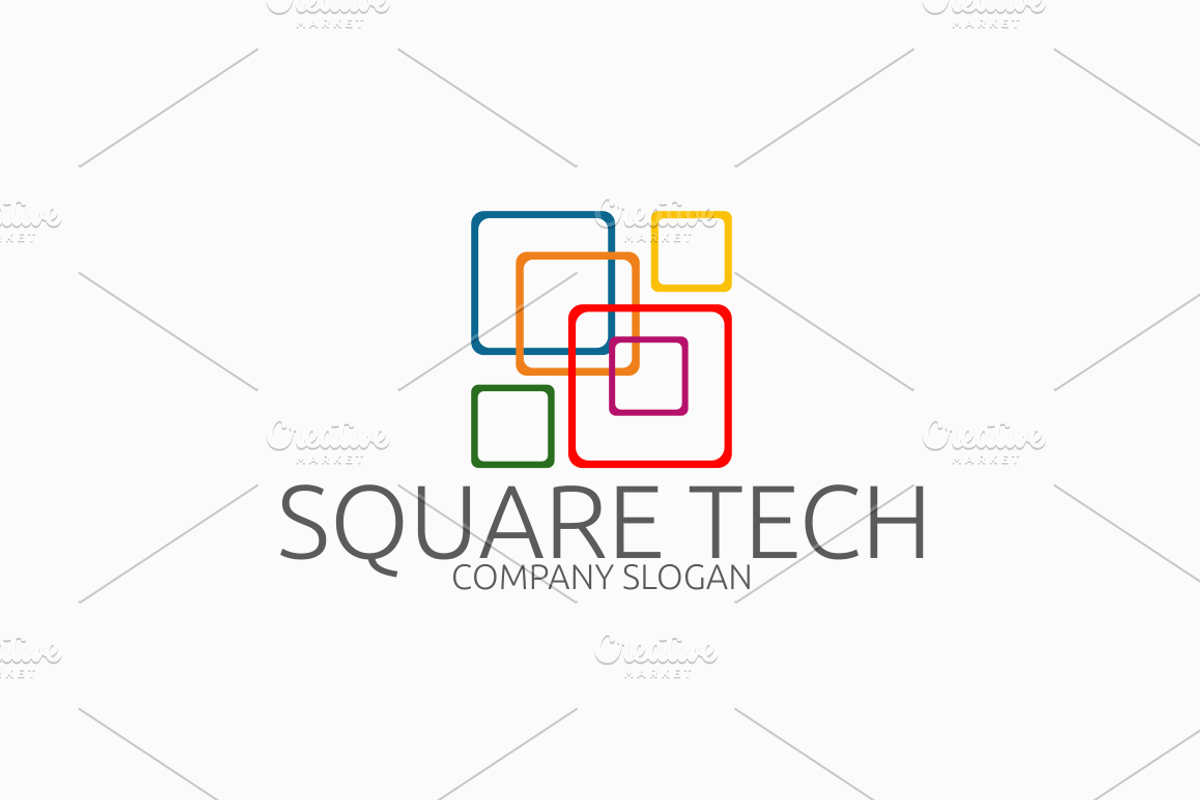 Square Tech Logo, a Branding & Logo Template by Brandlogo