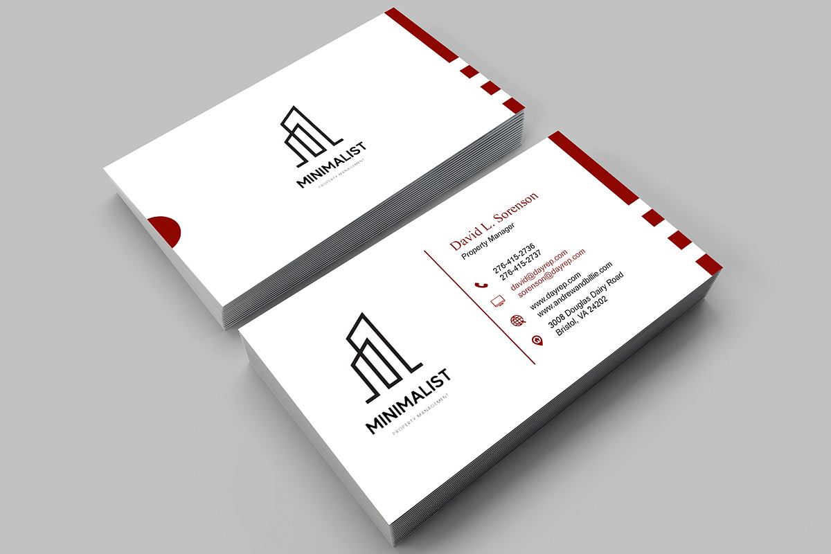 Profile Layout Card PSD Template