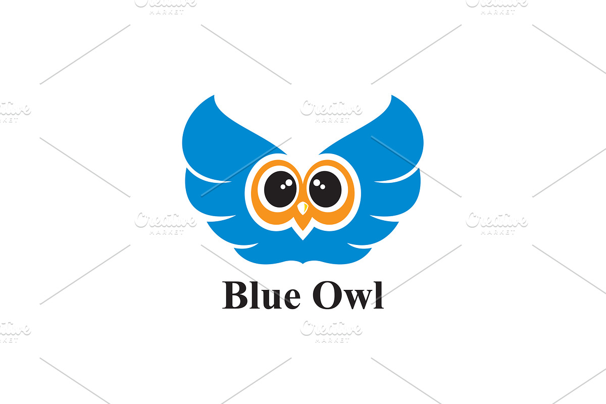 Blue Owl Logo, a Branding & Logo Template by Maraz Logo