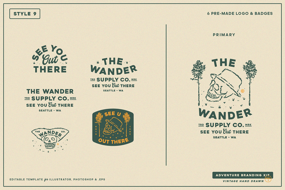 Adventure Branding Kit, a Branding & Logo Template by Refolve Design