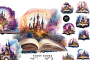 Fairy Tale Story Book Clipart Bundle, an Object Illustration by Design ...