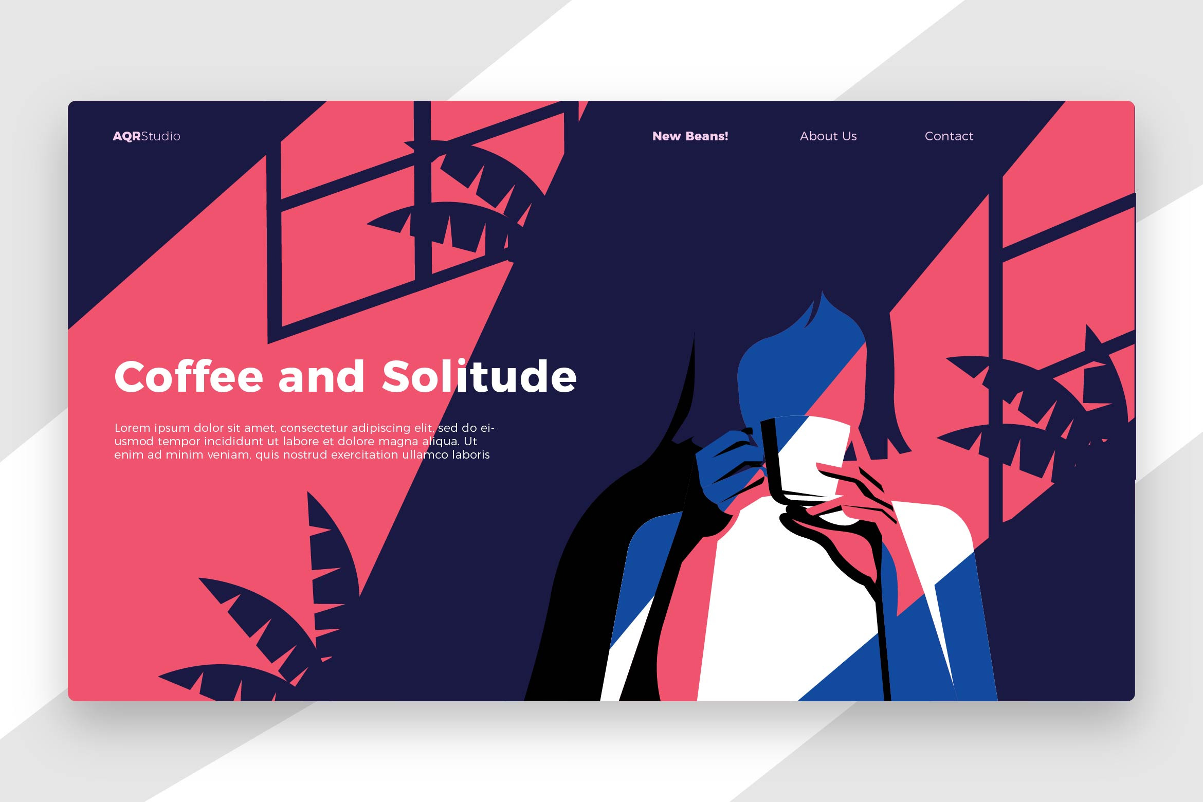 Coffee Solitude -Banner&Landing Page, a Templates & Theme by AQR Studio