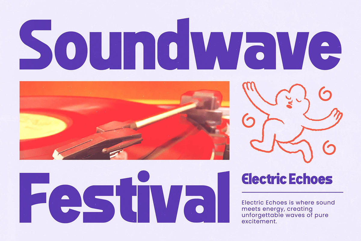 Simple Gudays Freestyle Display Sans, a Sans Serif Font by timelesstype.co