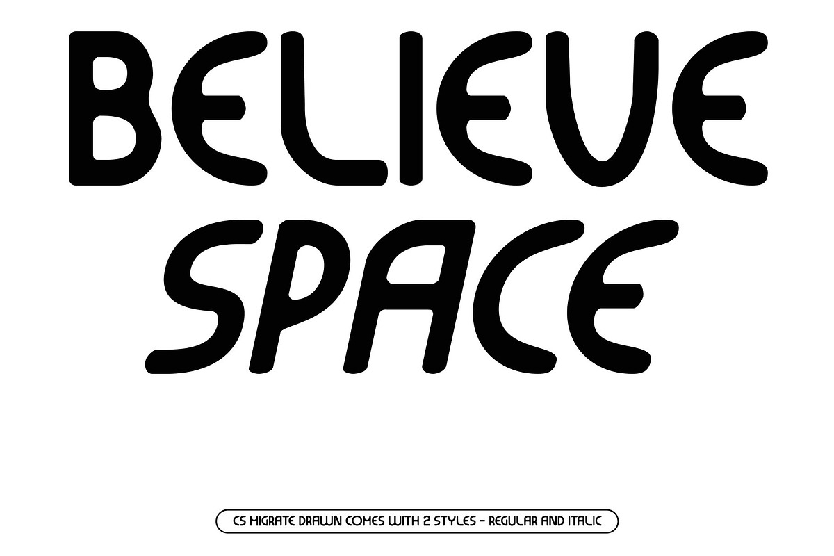 CS Migrate Drawn–Bauhaus Display Font