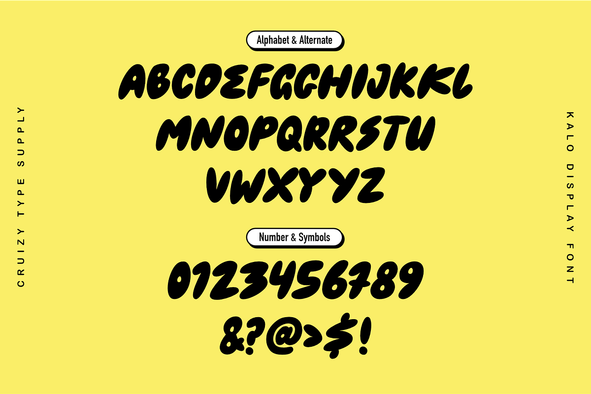 KALO Display Font, a Handwritten Font by Cruizy & Co