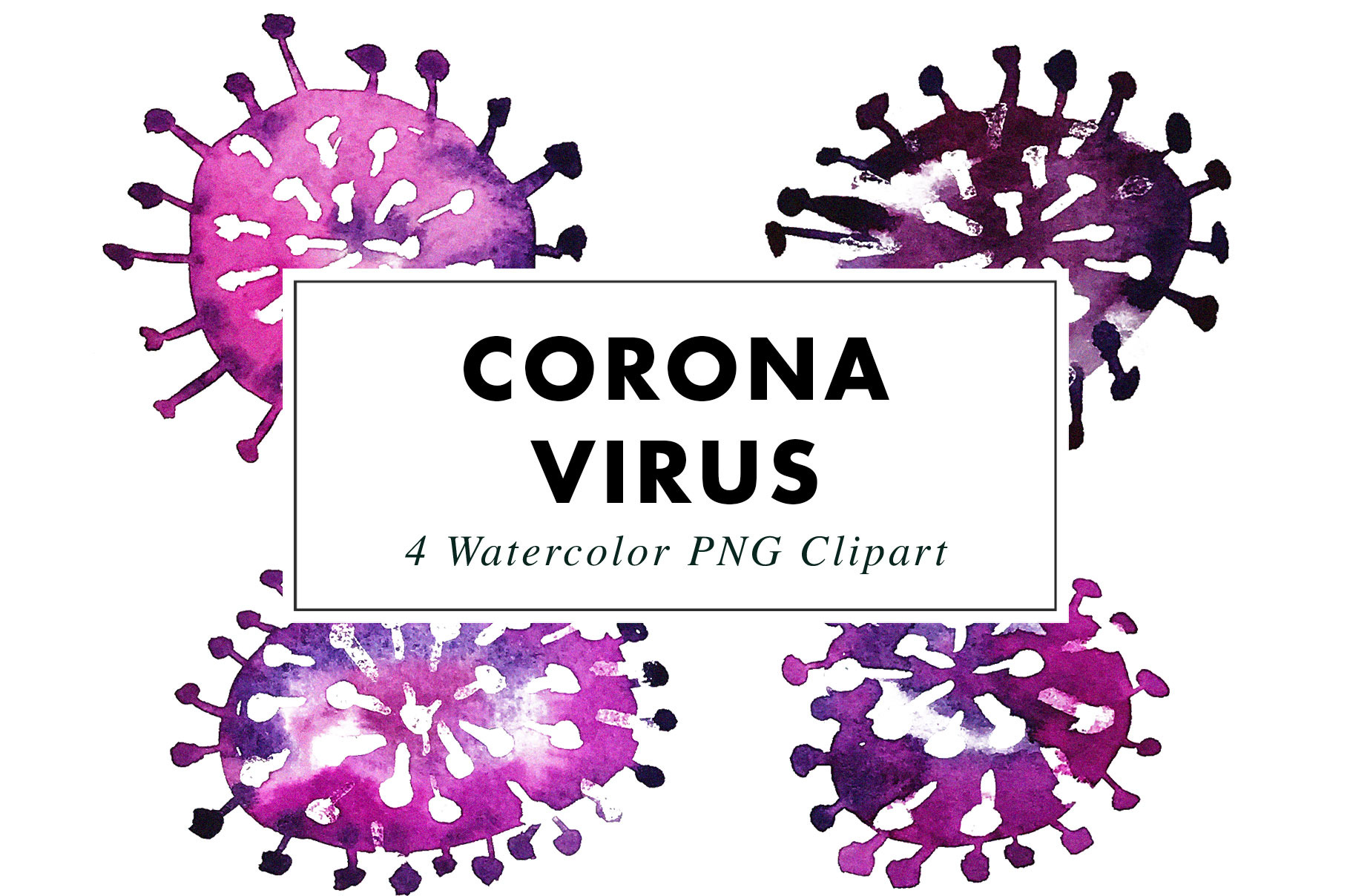 Watercolor coronavirus | Clipart PNG, an Illustration by Heartmade by ...