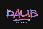 Daub Alphabet, an Object Graphic by Gleb Guralnyk