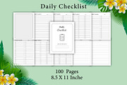 Editable Daily Checklist Planner