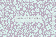 Sketched Flowers, a Pattern Graphic by MalyskaStudio | Creative Market