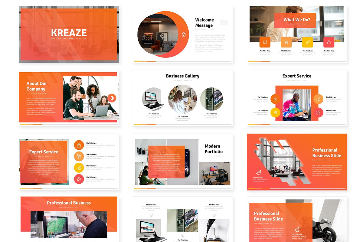Kreaze - Powerpoint Template, a Presentation Template by AQR Studio ...