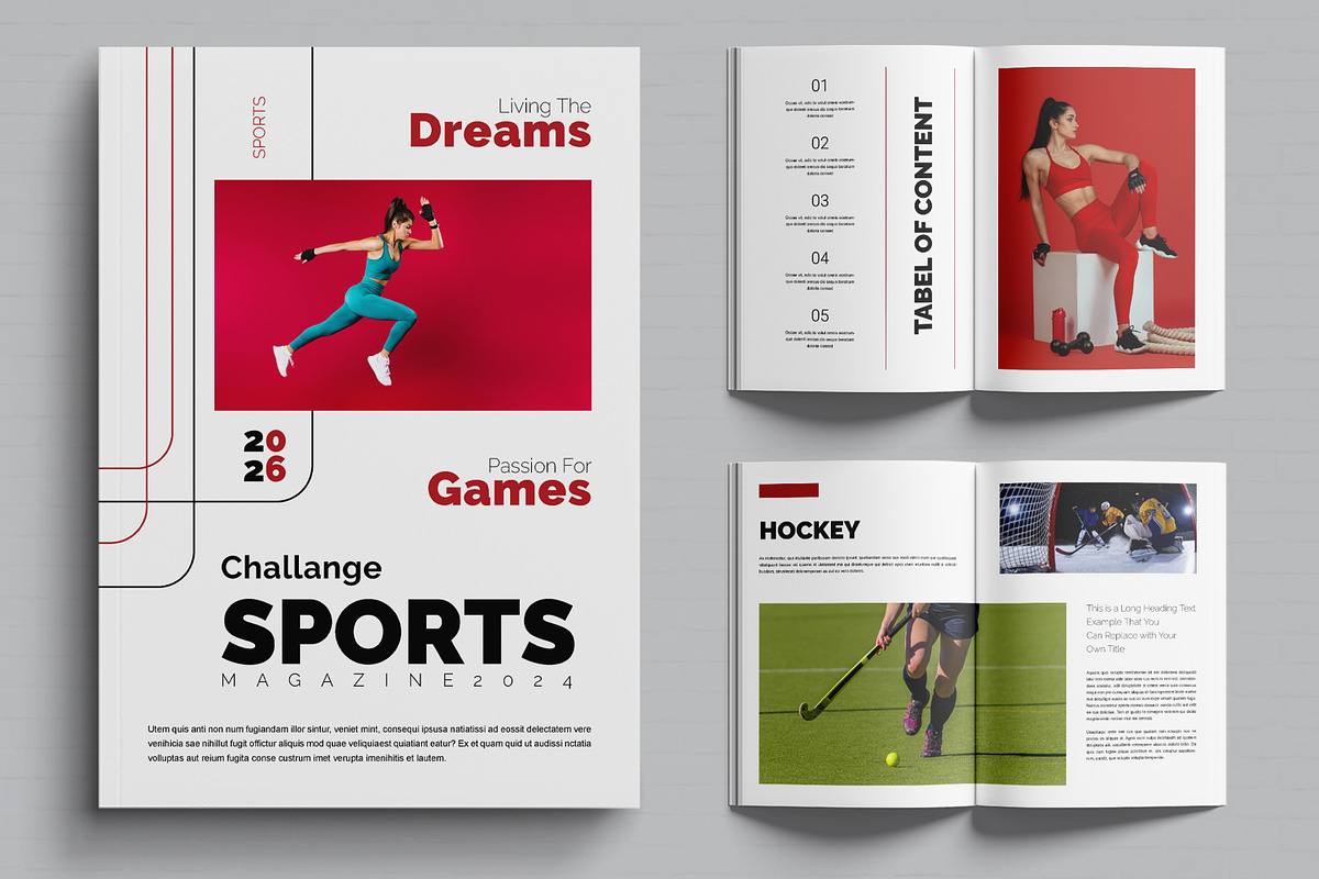 Sports Magazine Layout
