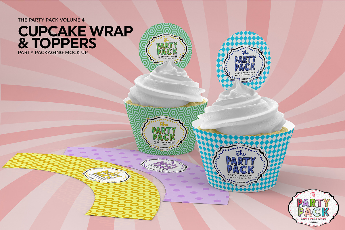 Vol.4 Party Packaging MockUps, a Product Mockup by INCDesign