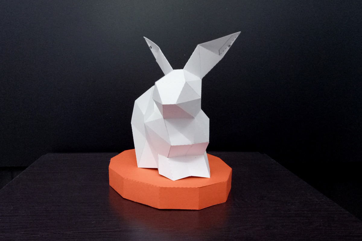 DIY Easter Rabbit - 3d papercraft, a Templates & Theme by PAPER amaze