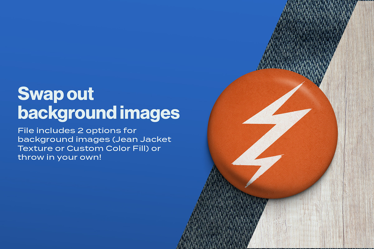 Pinback Button Mockup, a Merchandise Mockup by Sombrero Craft