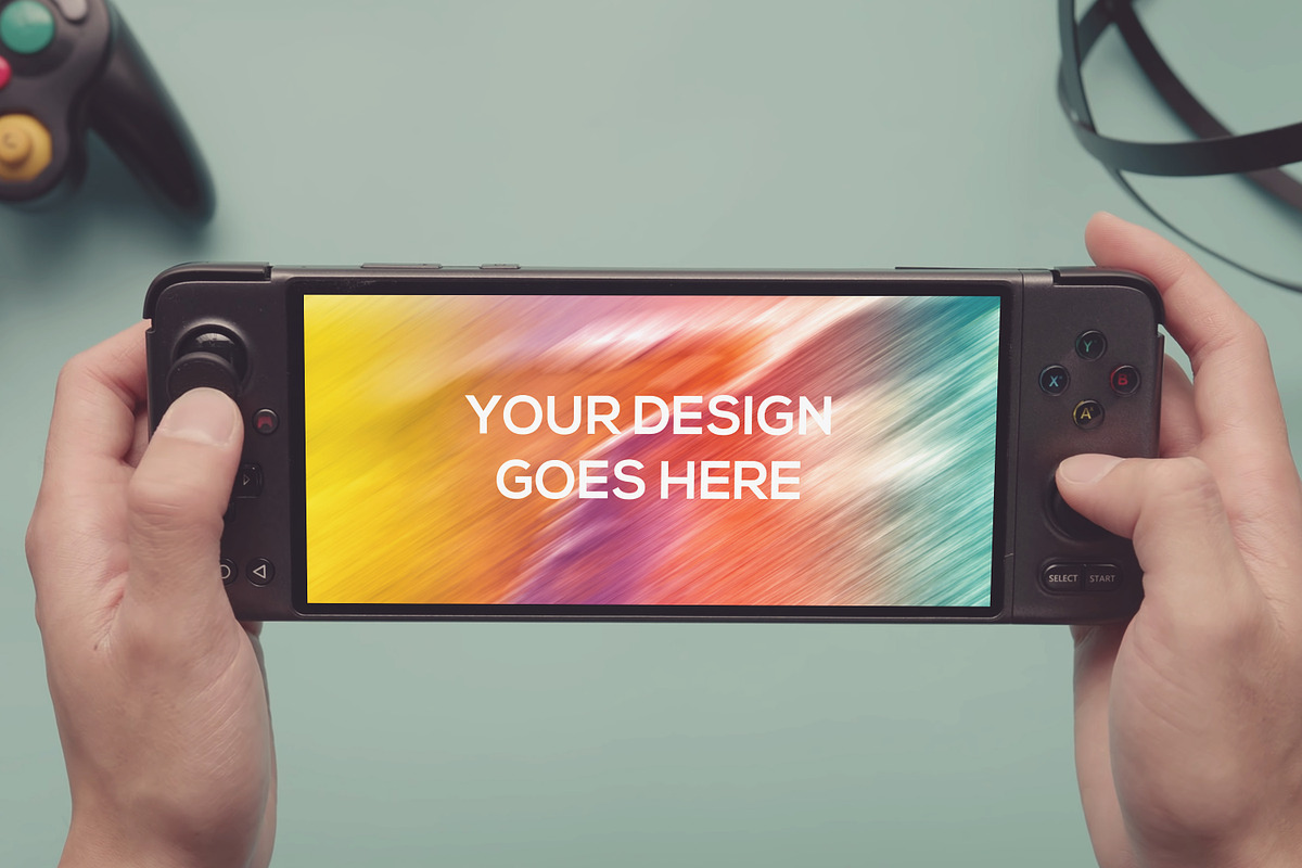 Portable Console Mockup #22, a Mockup by Laura | Creative Market