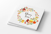 Shana Tova Card Template, a Card Template by Svetlana Kurako