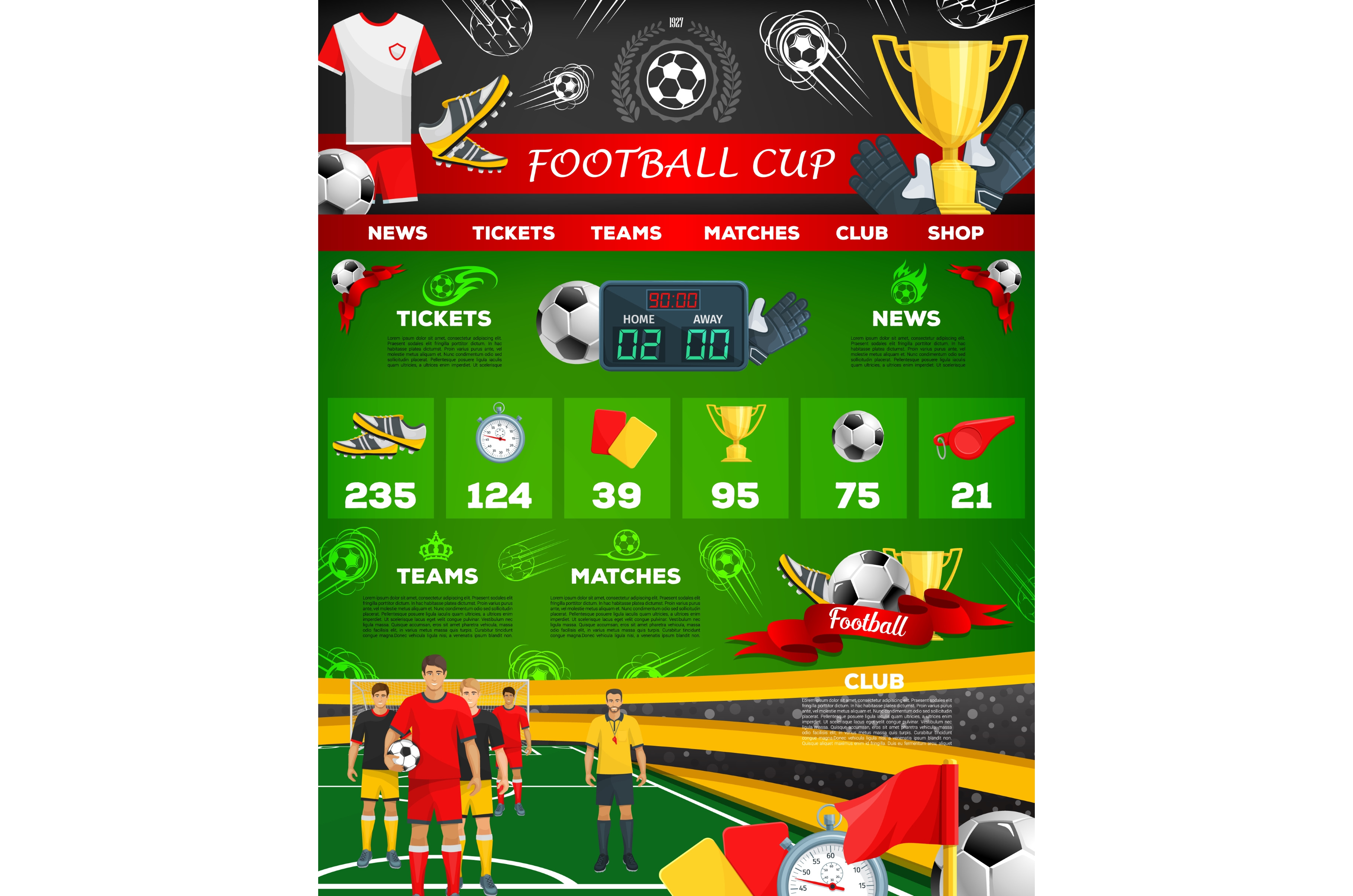 Euro soccer cup vector infographic, a Sport Illustration by Vector ...