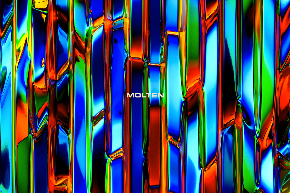 Molten: Fluid Metallic Textures, a Texture Graphic by Chroma Supply