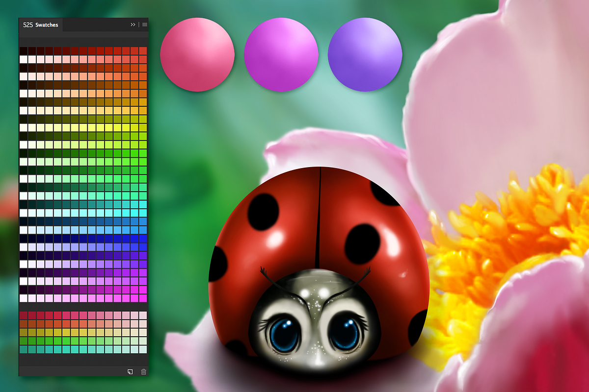 CartoonSummer Swatches for Photoshop, a Palette Add-On by FaeryDesign ...