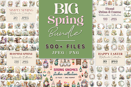 Groovy retro Easter bundle, a Seasonal Illustration by Huxmay