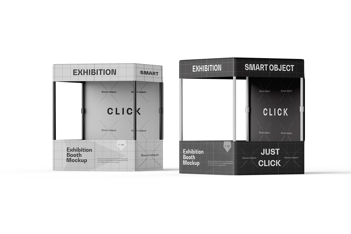 Exhibition Display Booth Mockup, an Advertising Mockup by Ram Studio