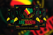 Juneteenth Celebration Flyer, a Flyer Template by Star_Pixels11