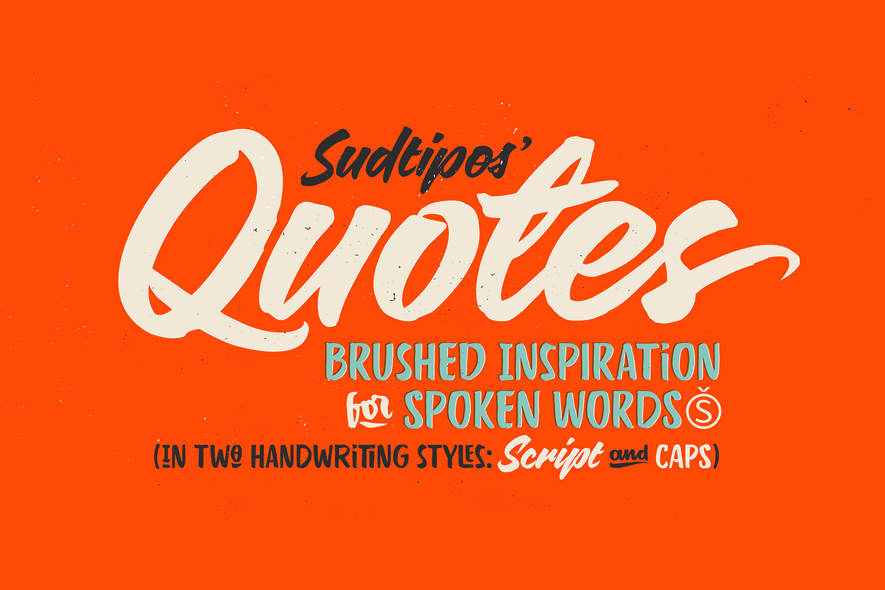 Quotes, a Script Font by Sudtipos