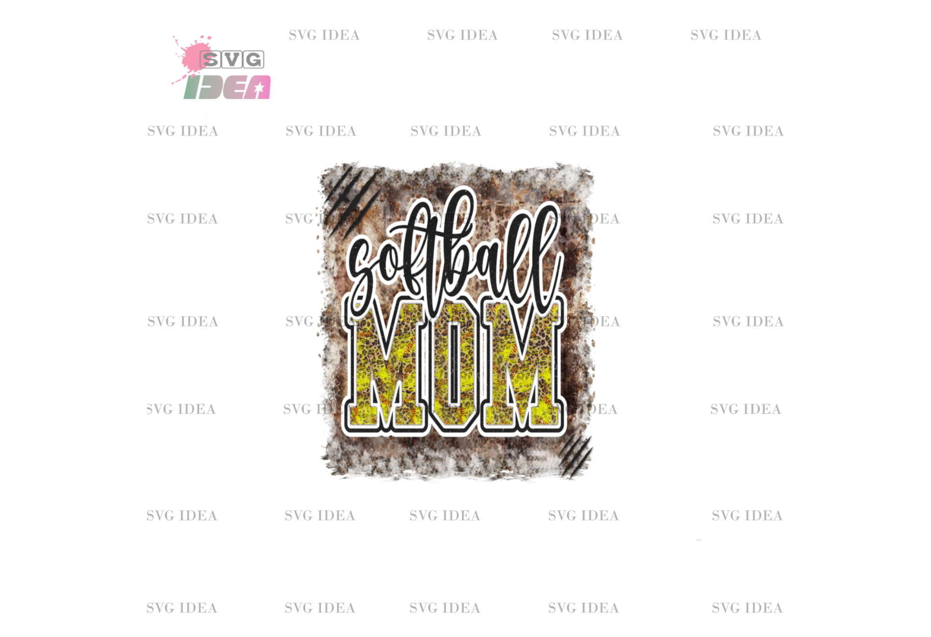 Softball Mom Leopard Sublimation Graphics ~ Creative Market
