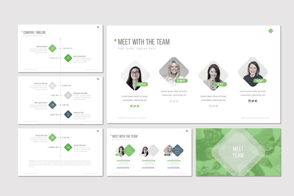 Combine - Powerpoint Template, a Presentation Template by inspirasign