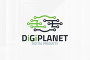 Digi Planet Logo Template, a Branding & Logo Template by LOGOMAGINE